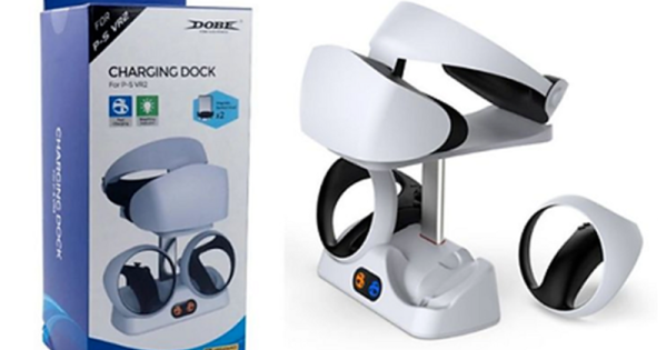 Dobe PSVR2 Charging Station PSVR 2 Charging Dock for Controller with VR ...