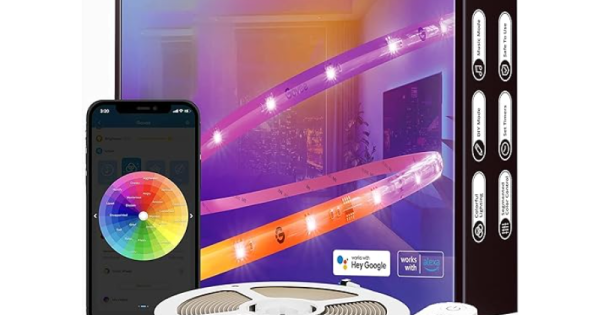 Govee RGBIC Alexa LED Strip Light, 5m Smart WiFi App Control, Alexa and ...