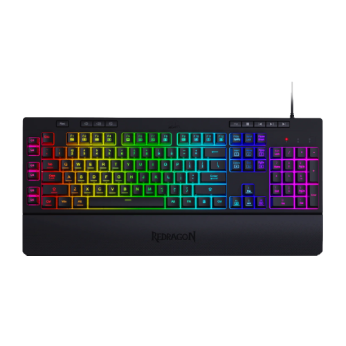 Redragon K512 SHIVA RGB Membrane Gaming Keyboard With 8 Multimedia Keys ...