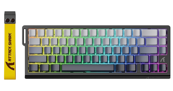 ATTACK SHARK X68 HE 8000Hz Rapid Trigger Keyboard, 0.01mm RT Accuracy ...