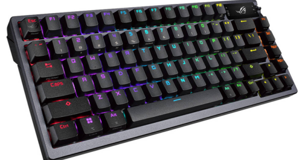 ASUS ROG Azoth 75 DIY Custom RGB Gaming Keyboard, OLED Display, Tri ...