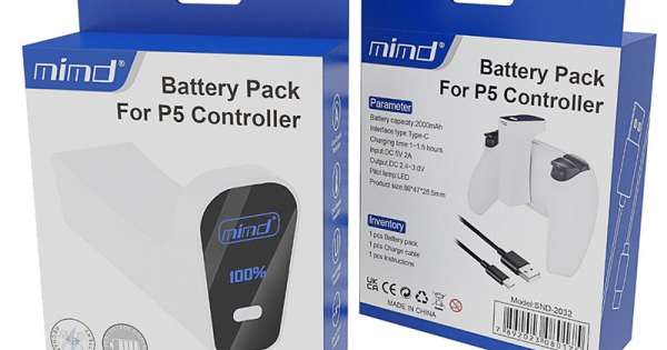 MIMD Battery Pack for PS5 Controller Best Price in Egypt|Games World Egypt