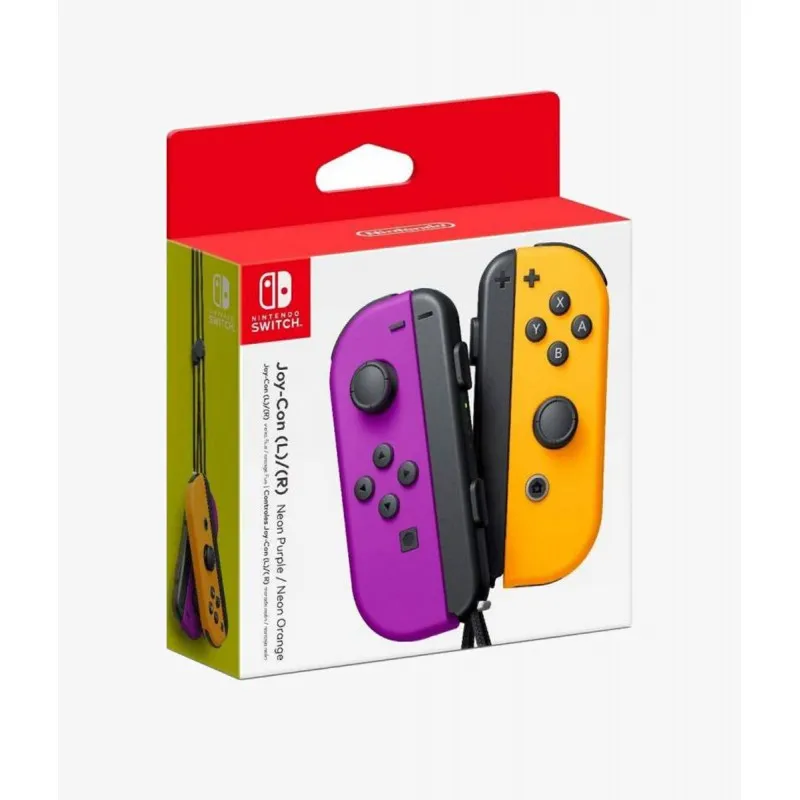 Nintendo Switch Joy-Con Controller Pair - Neon Purple& Orange- Purple ...
