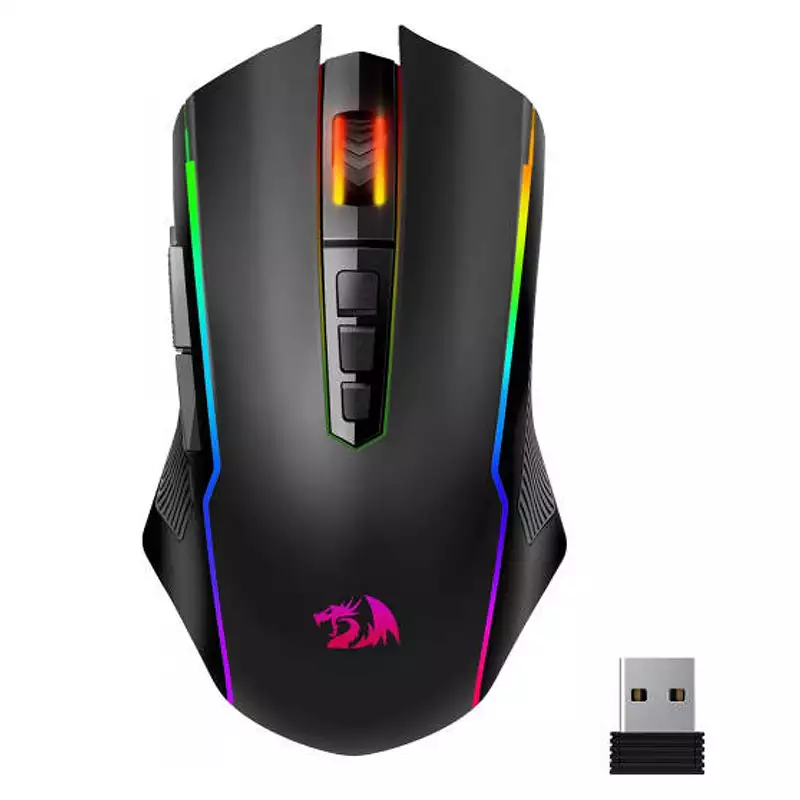 Redragon M914 NIX RGB Tri-Mode 2.4G/USB-C/Bluetooth Gaming Mouse ...